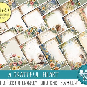 A GRATEFUL HEART: A Journal Kit for Reflection & Joy, Papercraft ...