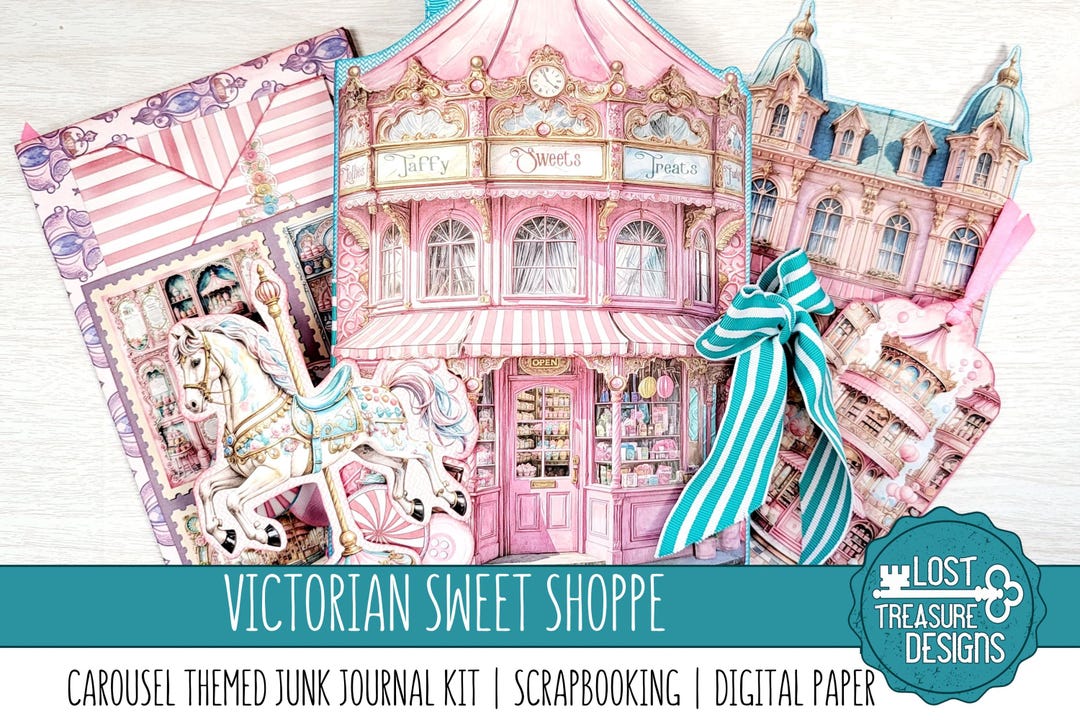 VICTORIAN SWEET SHOPPE: A Carousel Journal Holder Kit, a Vintage Charm ...