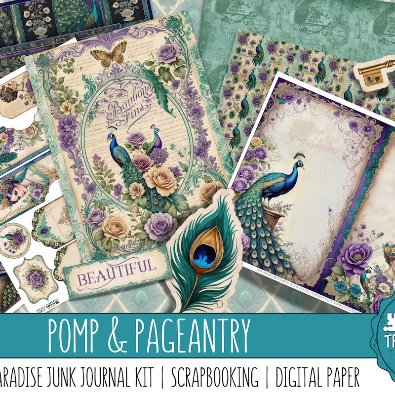 Vintage Peacock Stamp - Etsy