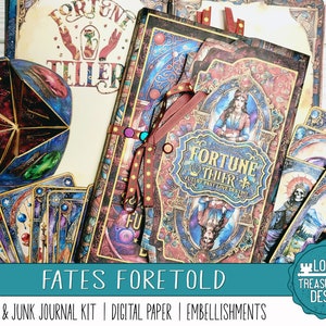 FATES FORETOLD: A Fortune Teller's Folio, Junk Journal Kit, Papercraft ...