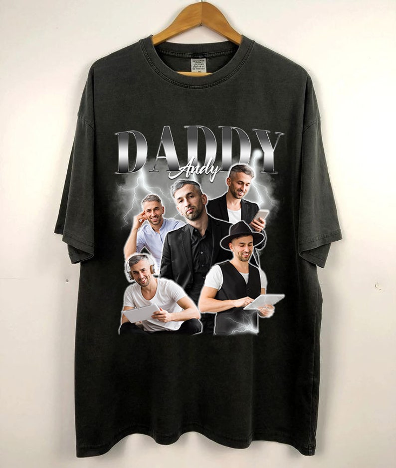 Custom Daddy Bootleg Rap Tee Png, Personalized Dad Photo Bootleg PNG ...