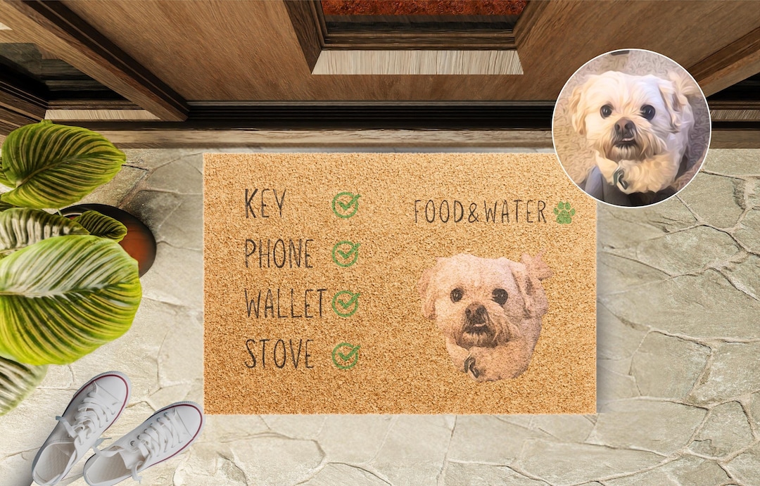 Custom Pet Photo Doormat: Personalized Dog & Cat Welcome Mat - Etsy
