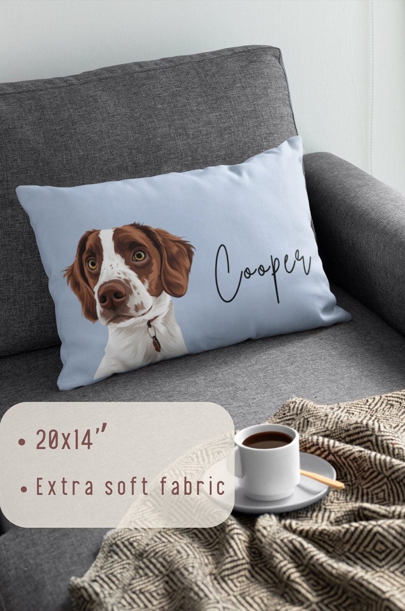 Custom Dog Photo Pillow, Dog Dad Pillow Memorial Gift, Dog Mom Pillow ...