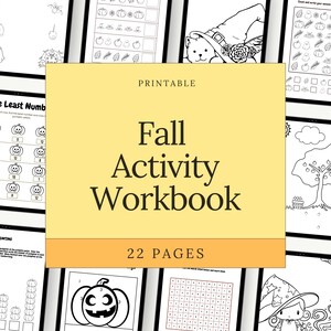 Fall Printable Activity Bundle Including Coloring Pages, Word Search ...