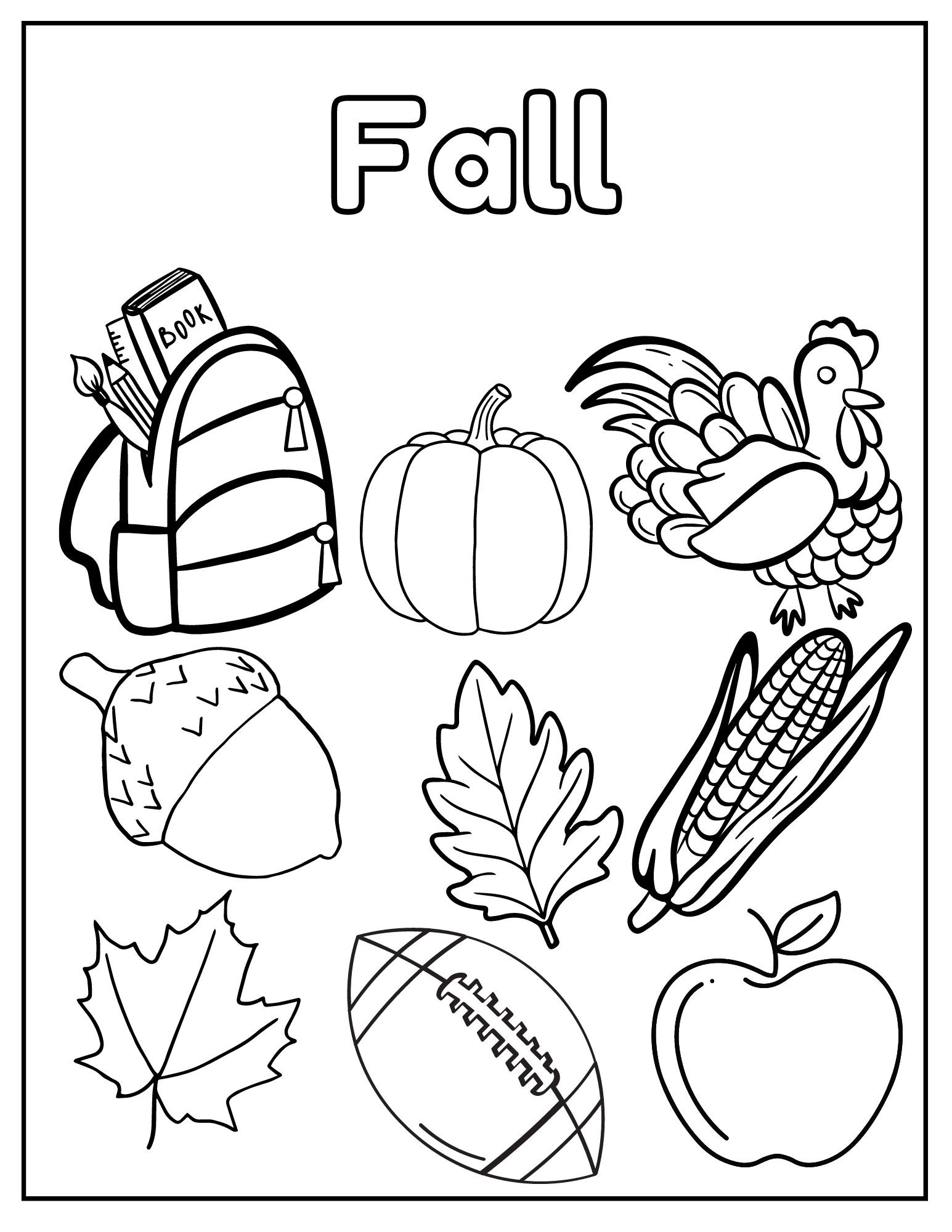 Coloring Pages for Preschoolers Four Seasons Coloring Pages Toddler ...
