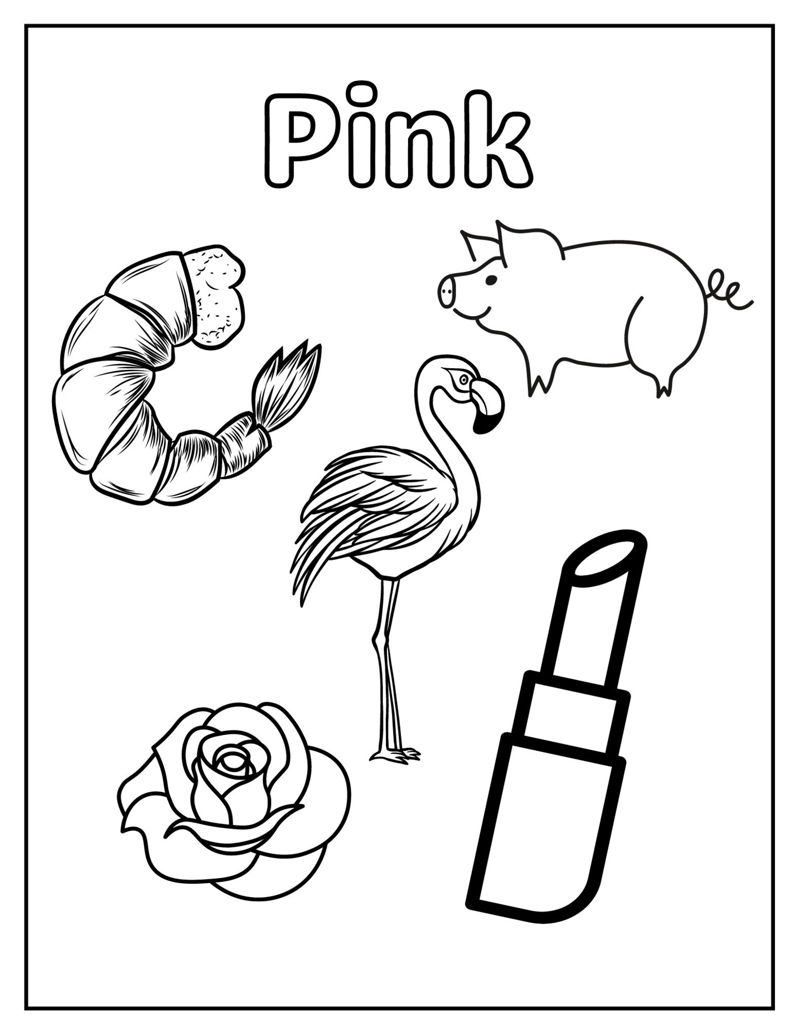 Colors Theme Coloring Pages: Summer Kids Activity (PDF & PNG) - Etsy