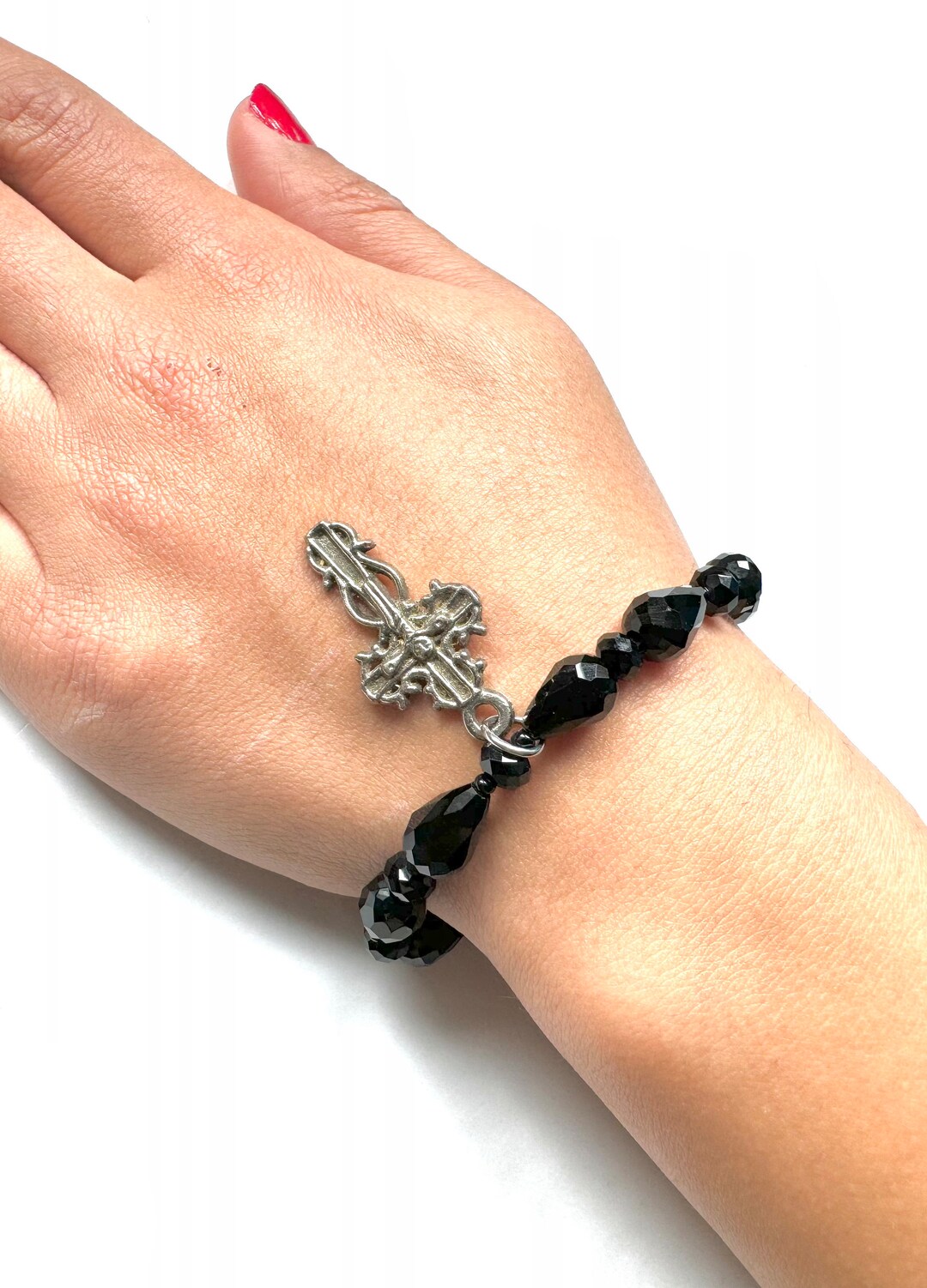 Bracelet Gothic Punk Rosary Chain Emu Style L2 - Etsy