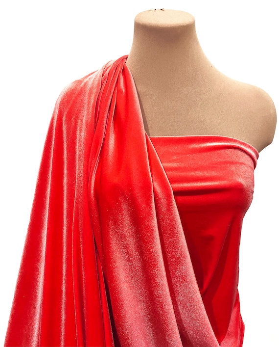 Neon Red Fabric