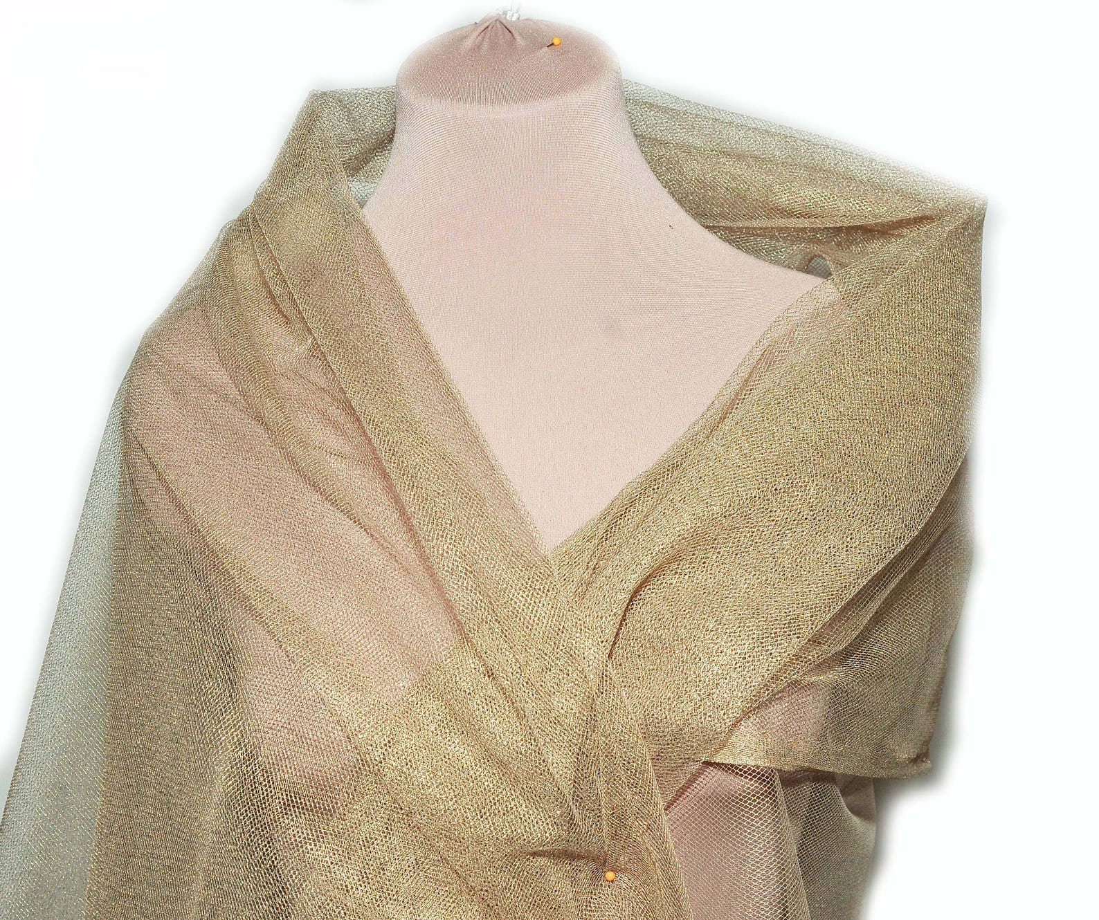 Metallic Gold Tulle Netting Fabric Pageant Costume Crafts | Etsy