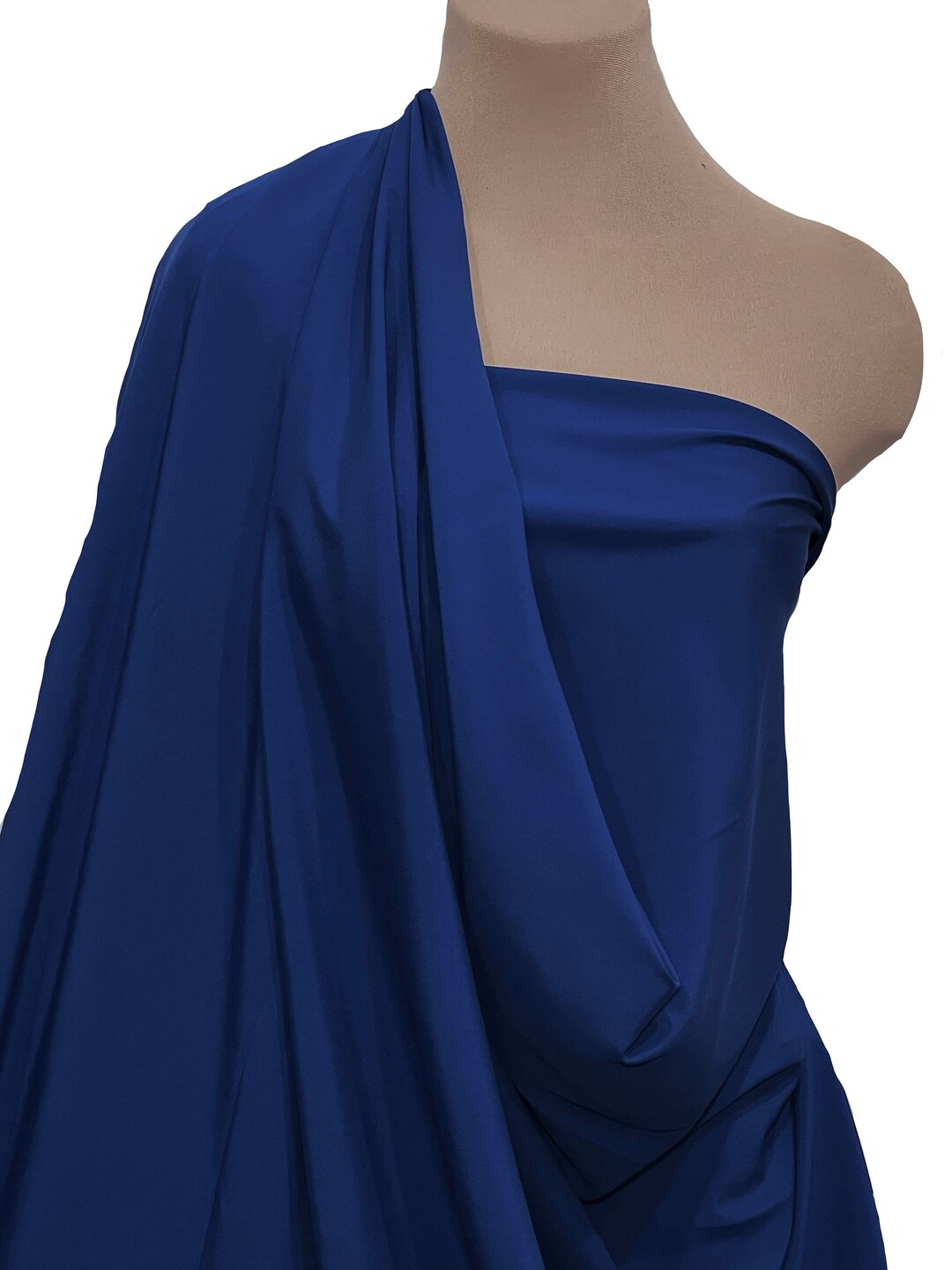 Stretch Polyester Lining Fabric ROYAL .. 60" ... Used for Lining ...