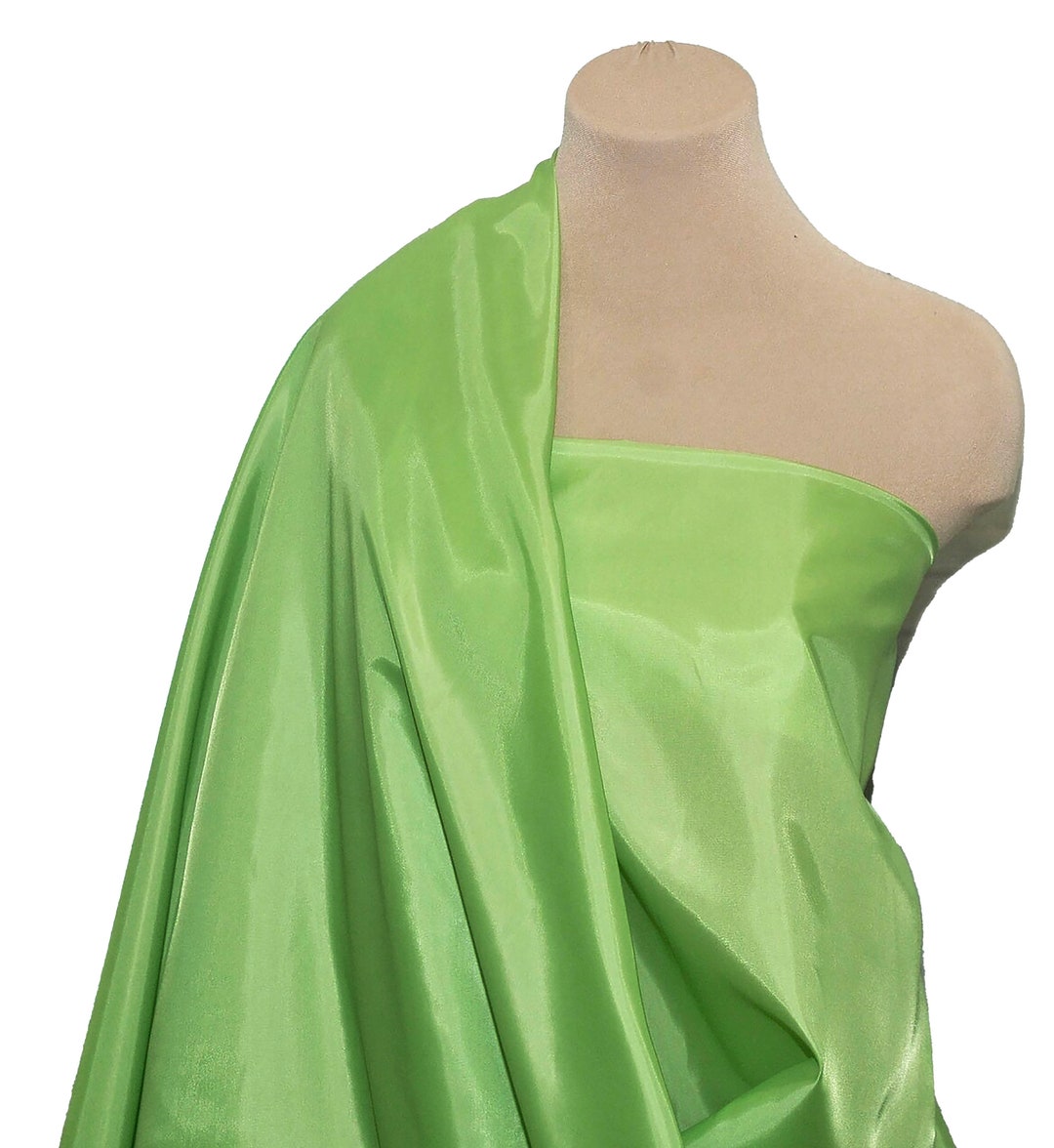 Poly Lining Fabric 58 Inches Wide..apple Green Used for Lining Jackets ...