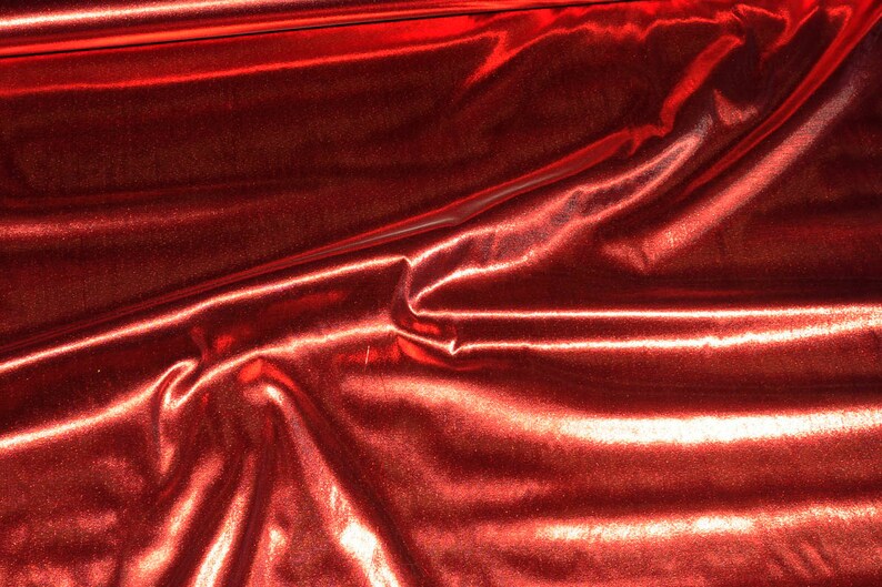 Tissue Lame Fabric Red /black ..44 Inches..crafts Costume - Etsy