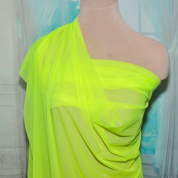 Neon Yellow Mesh Fabric - Etsy