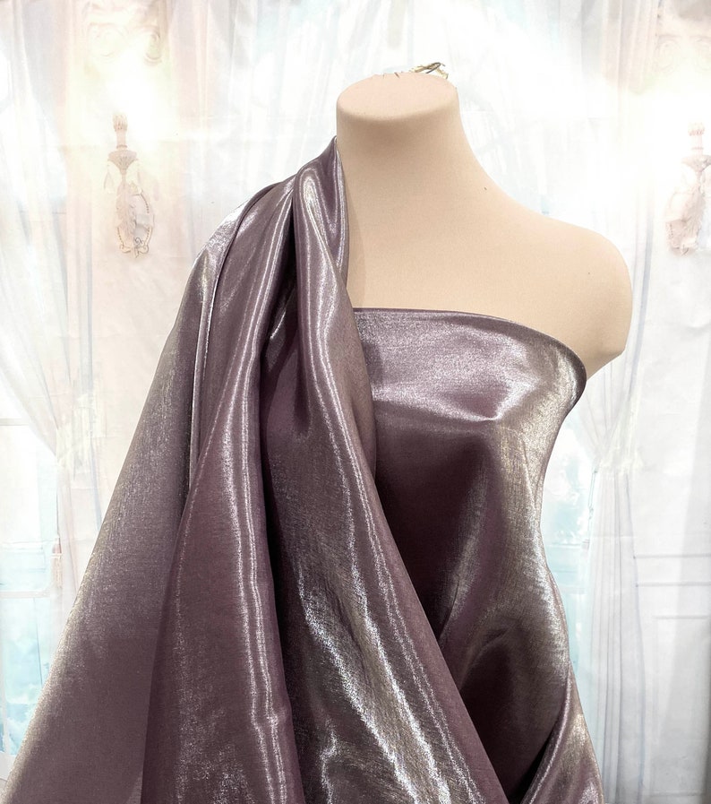 Shimmer Satin Fabric PLUM 1 YD Bridal Drapery. Formal - Etsy
