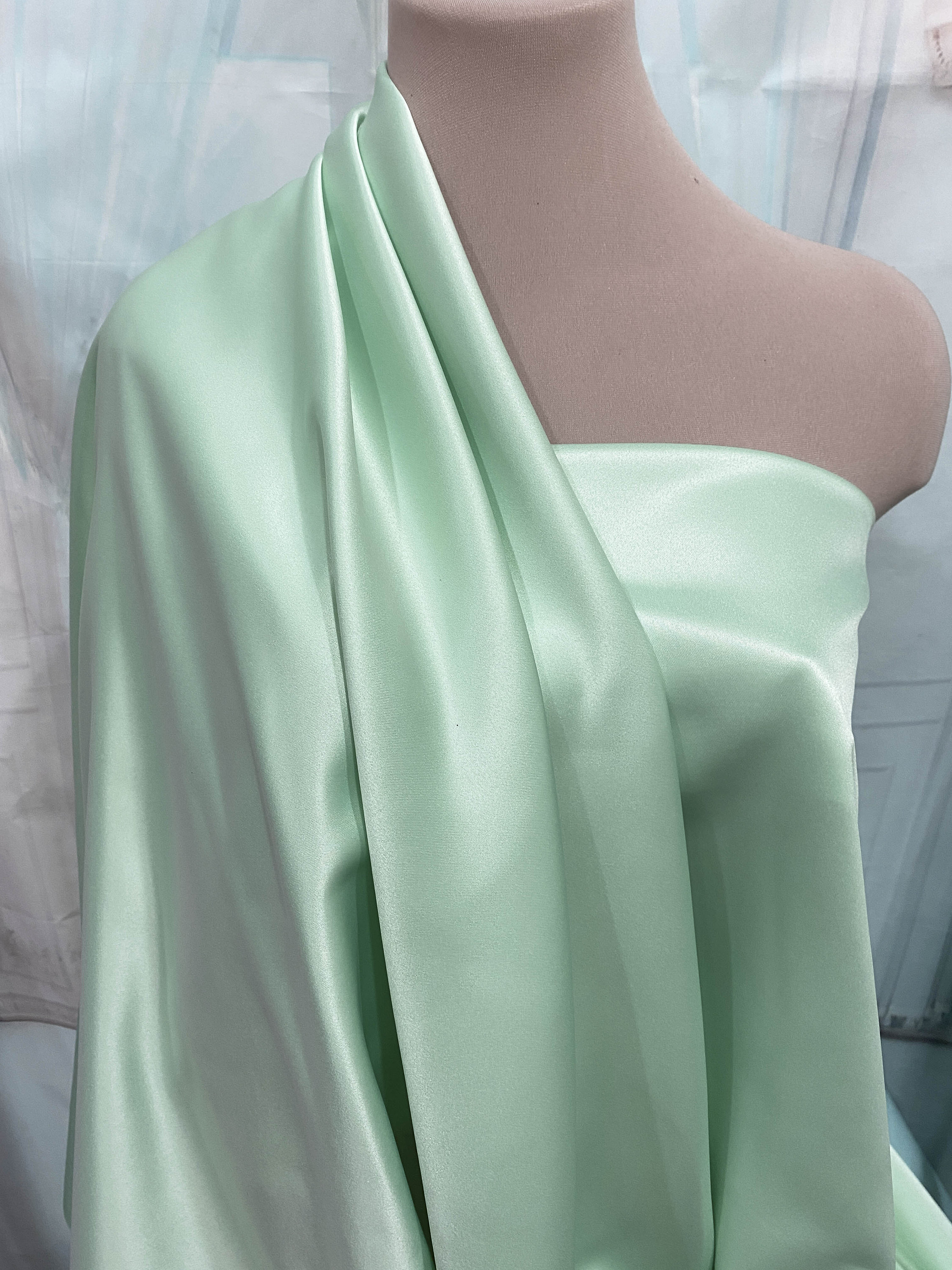 Duchess satin Fabric 60 inches wide..MINT 1765 .. bridal | Etsy