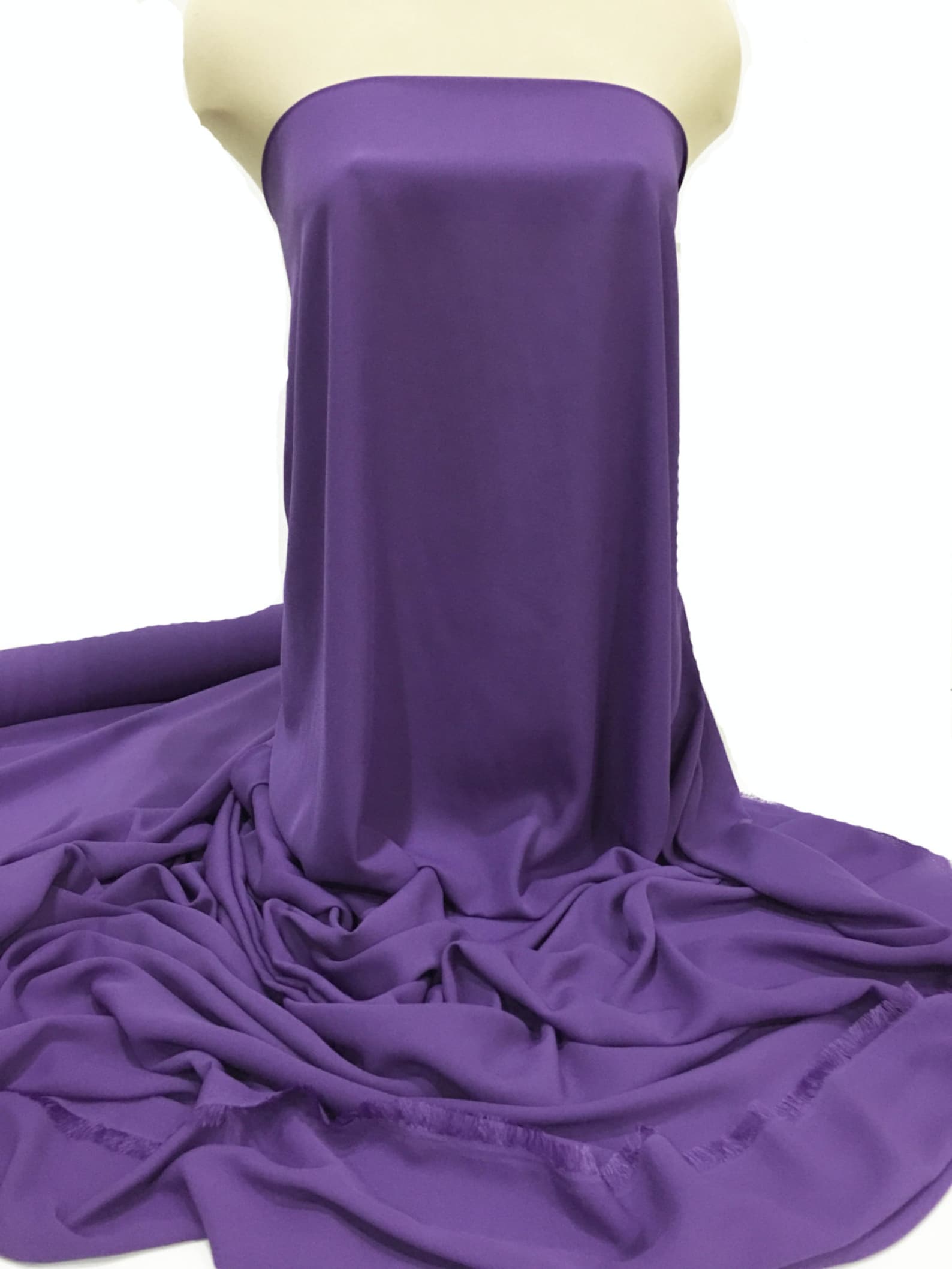 Double Georgette Fabric OCEAN BLUE Semi Sheer Sold by the Yard - Etsy