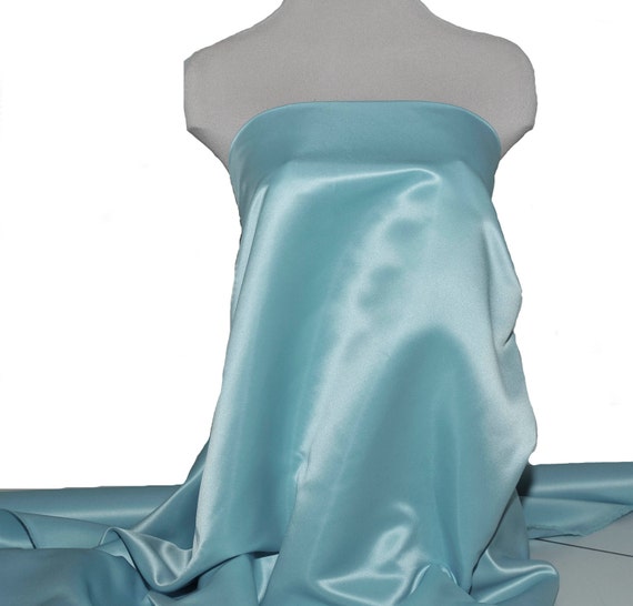 Duchess Satin Fabric 60 Wide Turquoise 1143 Bridal | Etsy