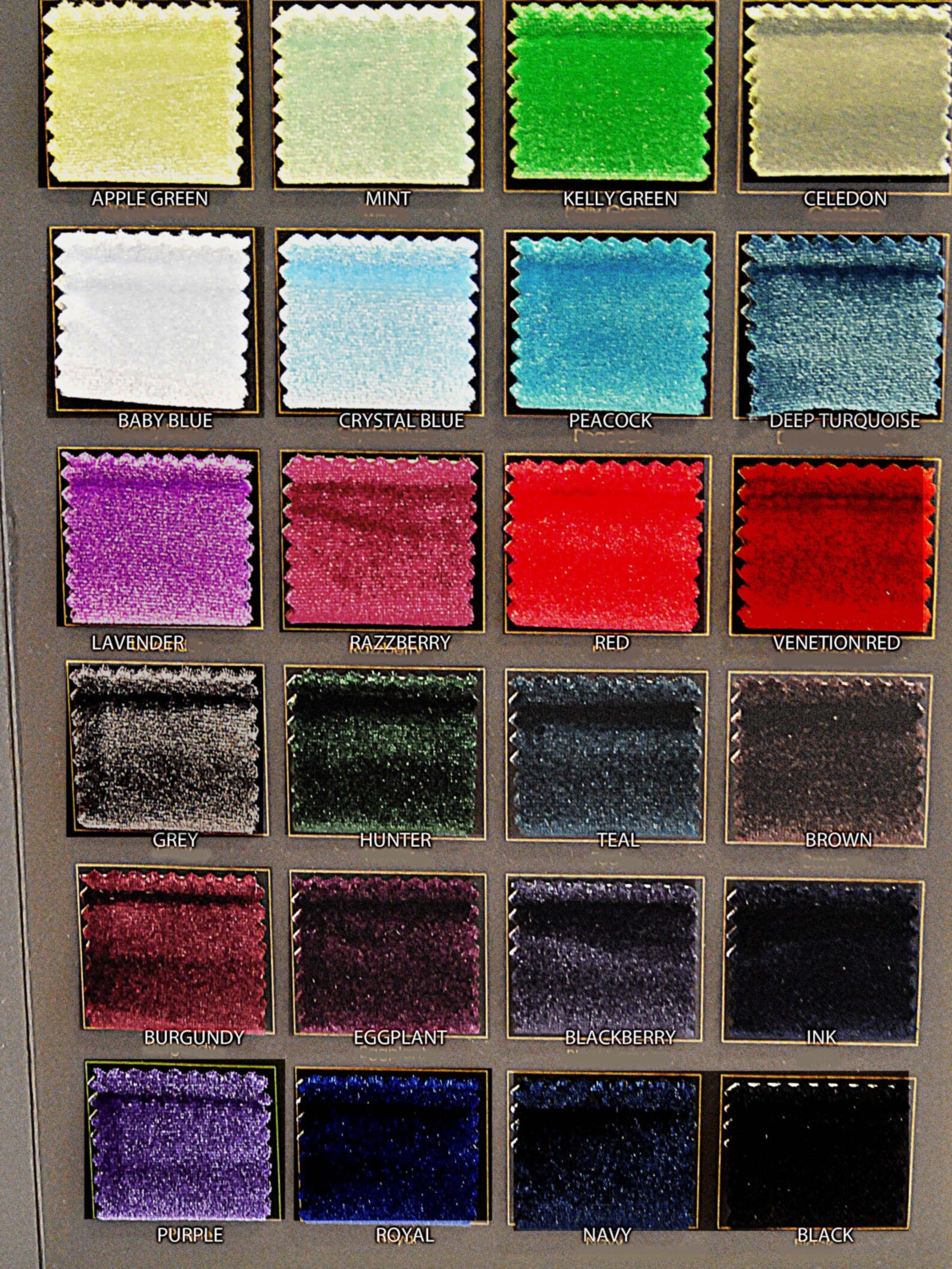 Stretch Velvet Color Card.. 1 Yard ..60 .. Soft | Etsy