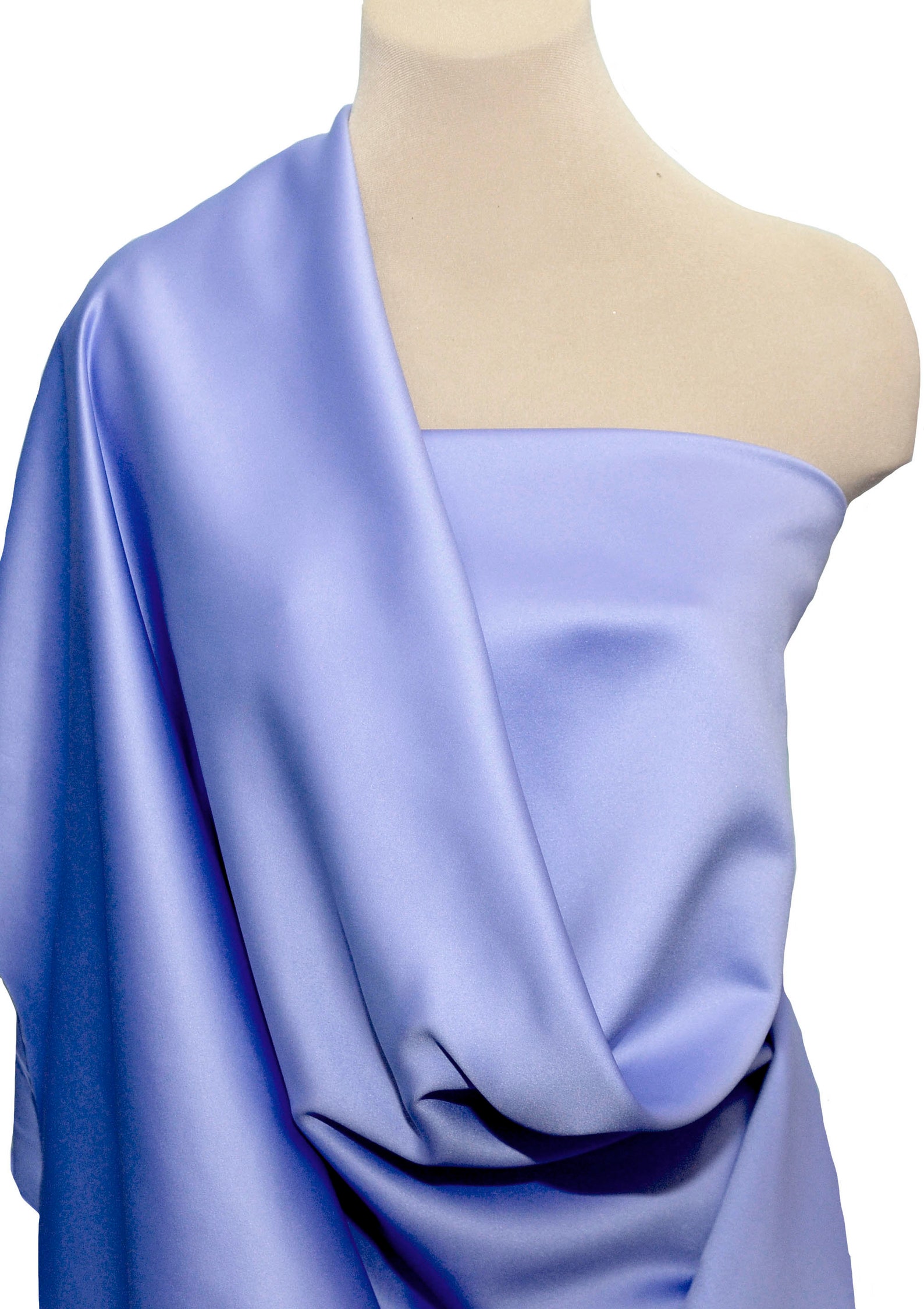 Heavy Matte Satin..periwinkle 60 Wide.. Poly... Bridal - Etsy
