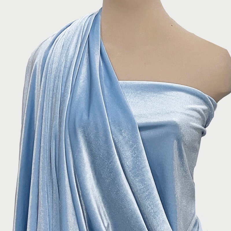 Blue Velvet Fabric - Etsy