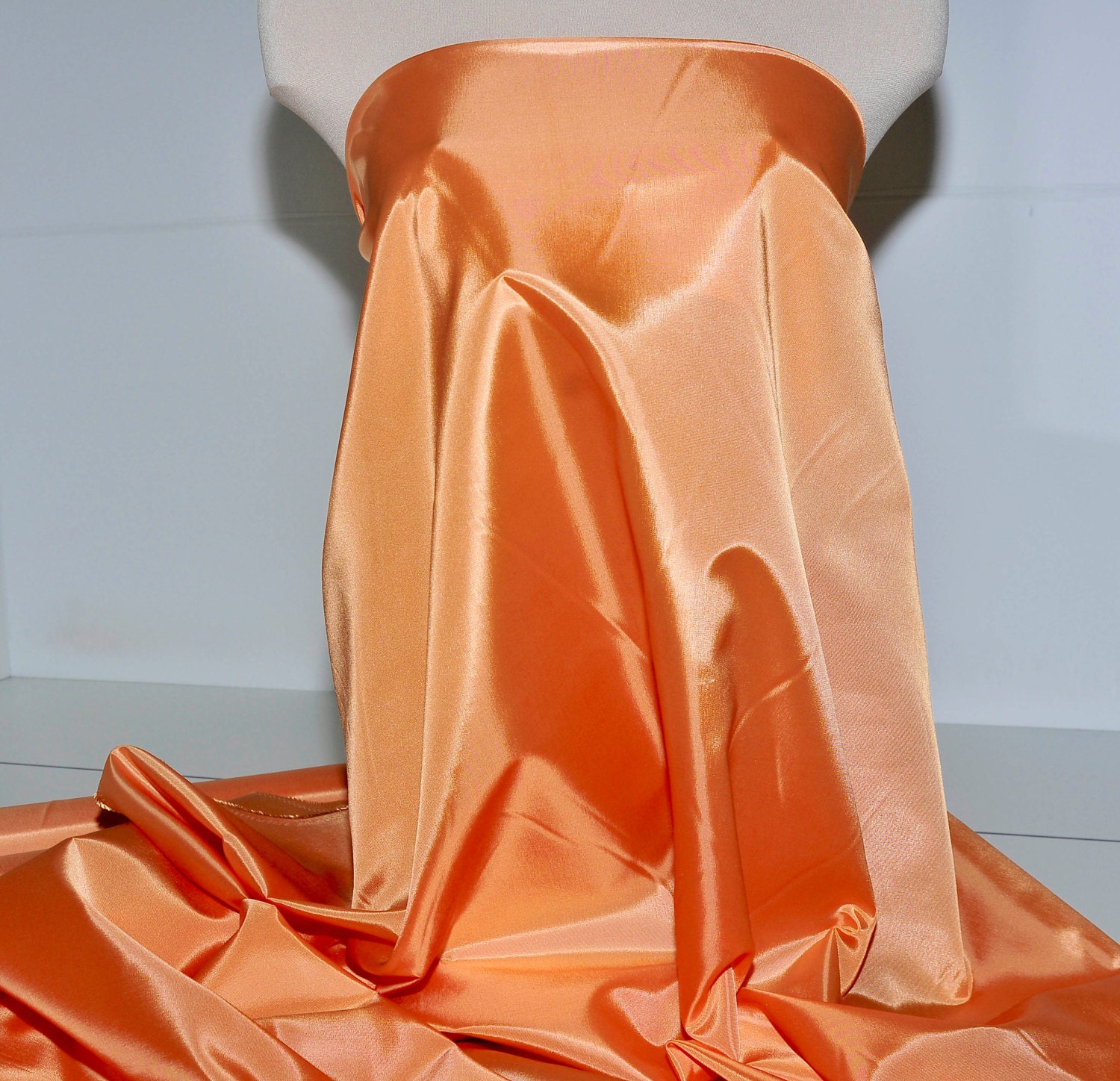 Acetate Taffeta Fabric Indian Orange 45" Wide Choice of Colors..lining ...