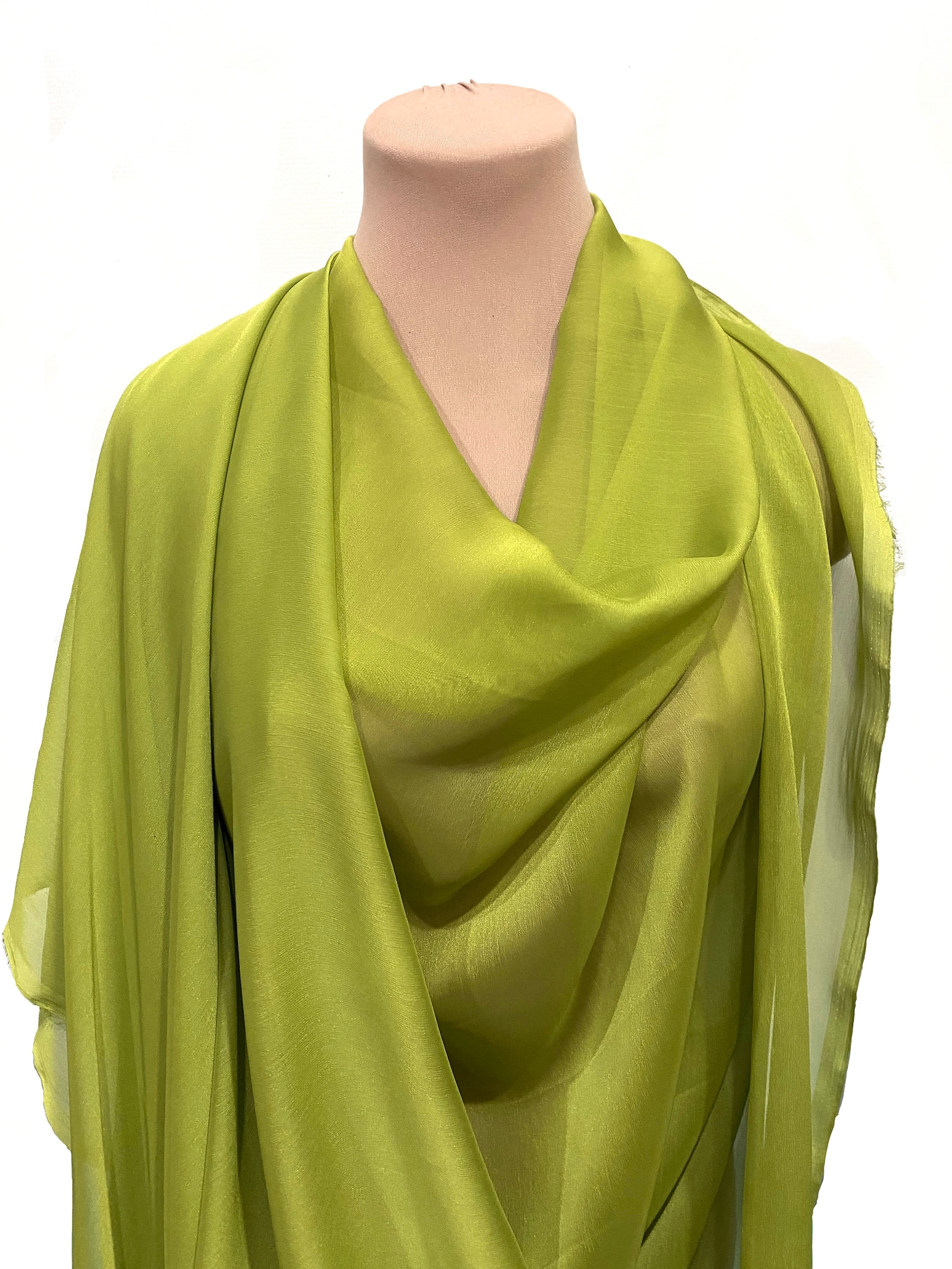 Two Tone Chiffon SAGE/D 3752 Fabric 58" Wide Sold by the Yard.. Formal ...