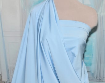 Light Blue Matte Milliskin Nylon Spandex Fabric 4 Way Stretch - Etsy