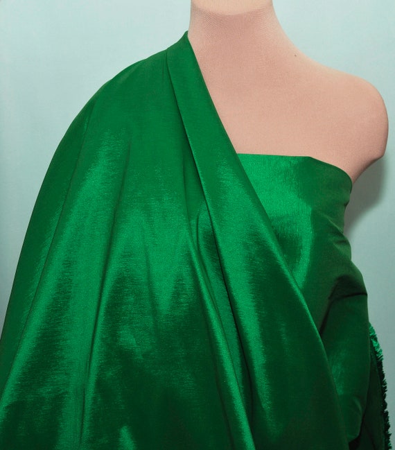 Stretch Taffeta GREEN 116 58 Sold by the Yard Wedding | Etsy