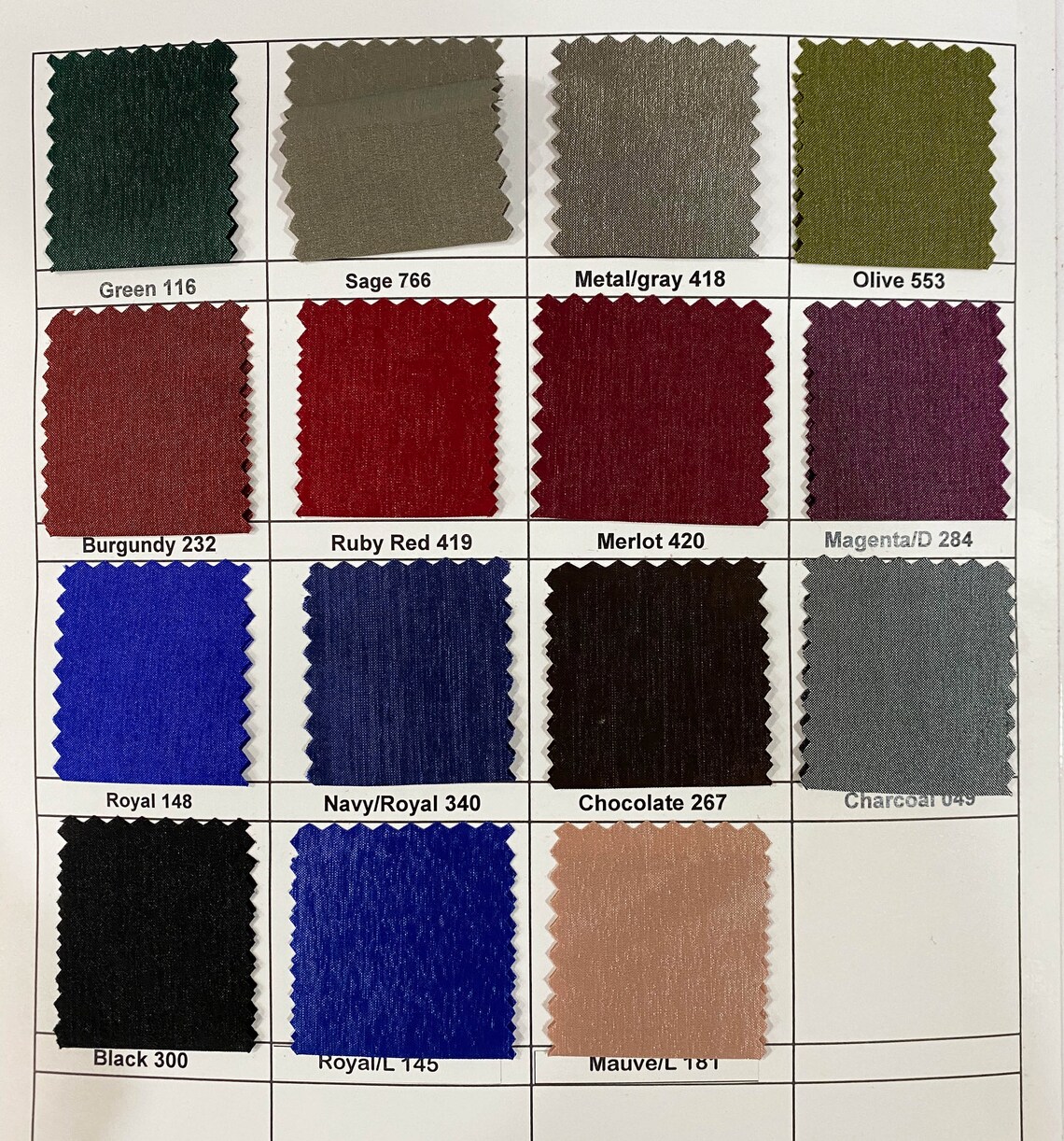 Color Card Stretch Taffeta .. 58 .. Choice of Any Color - Etsy