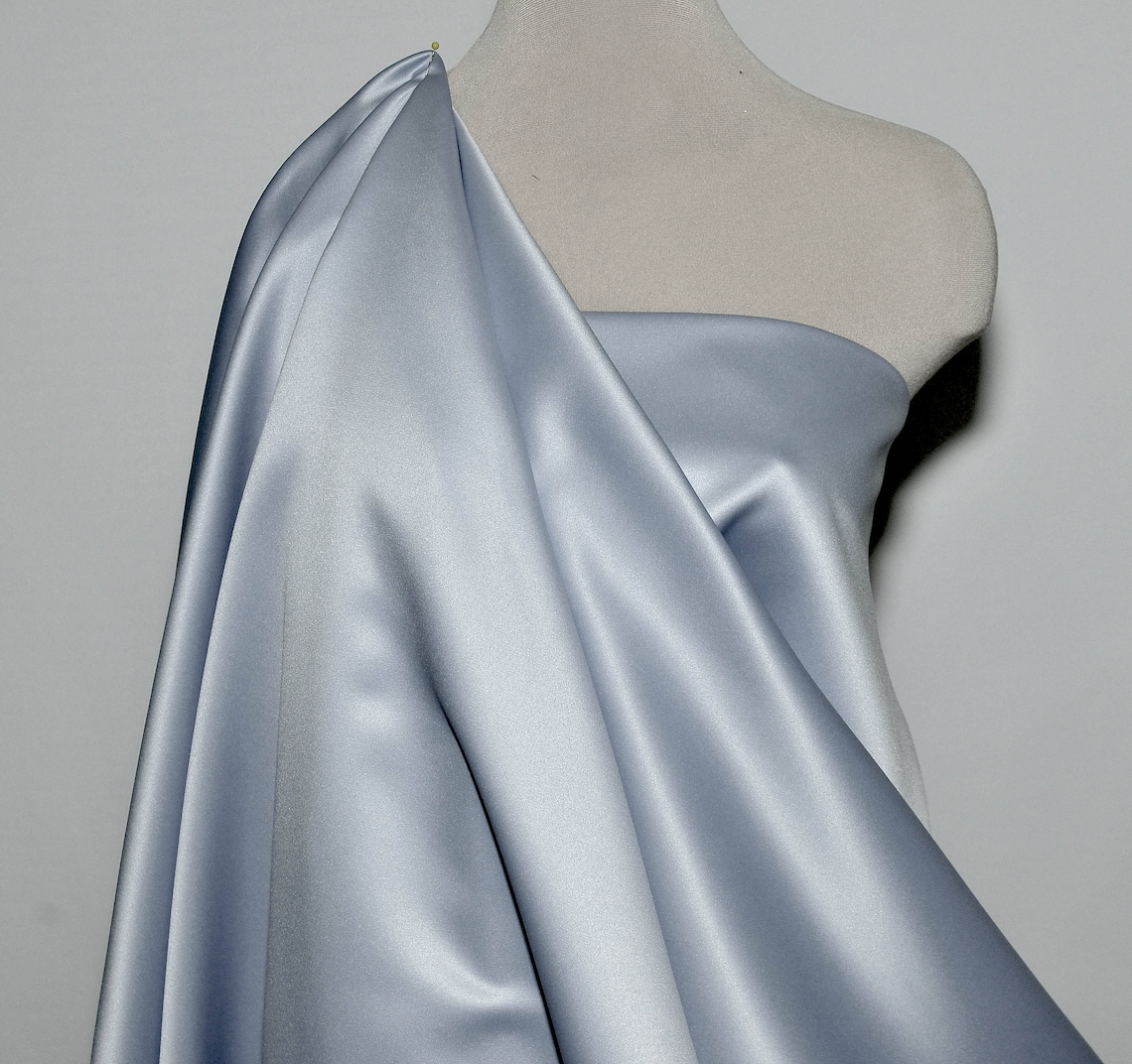 Heavy Matte Satin..periwinkle 60 Wide.. Poly... Bridal - Etsy