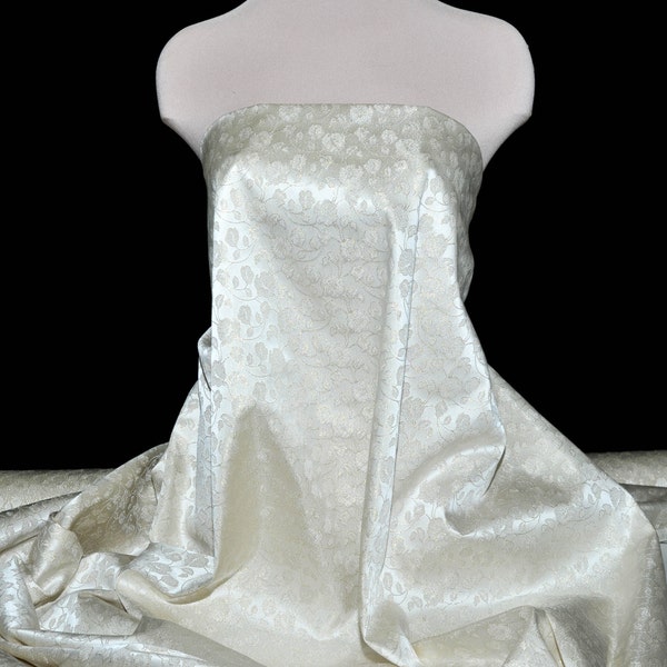 Satin Brocade Fabric - Etsy