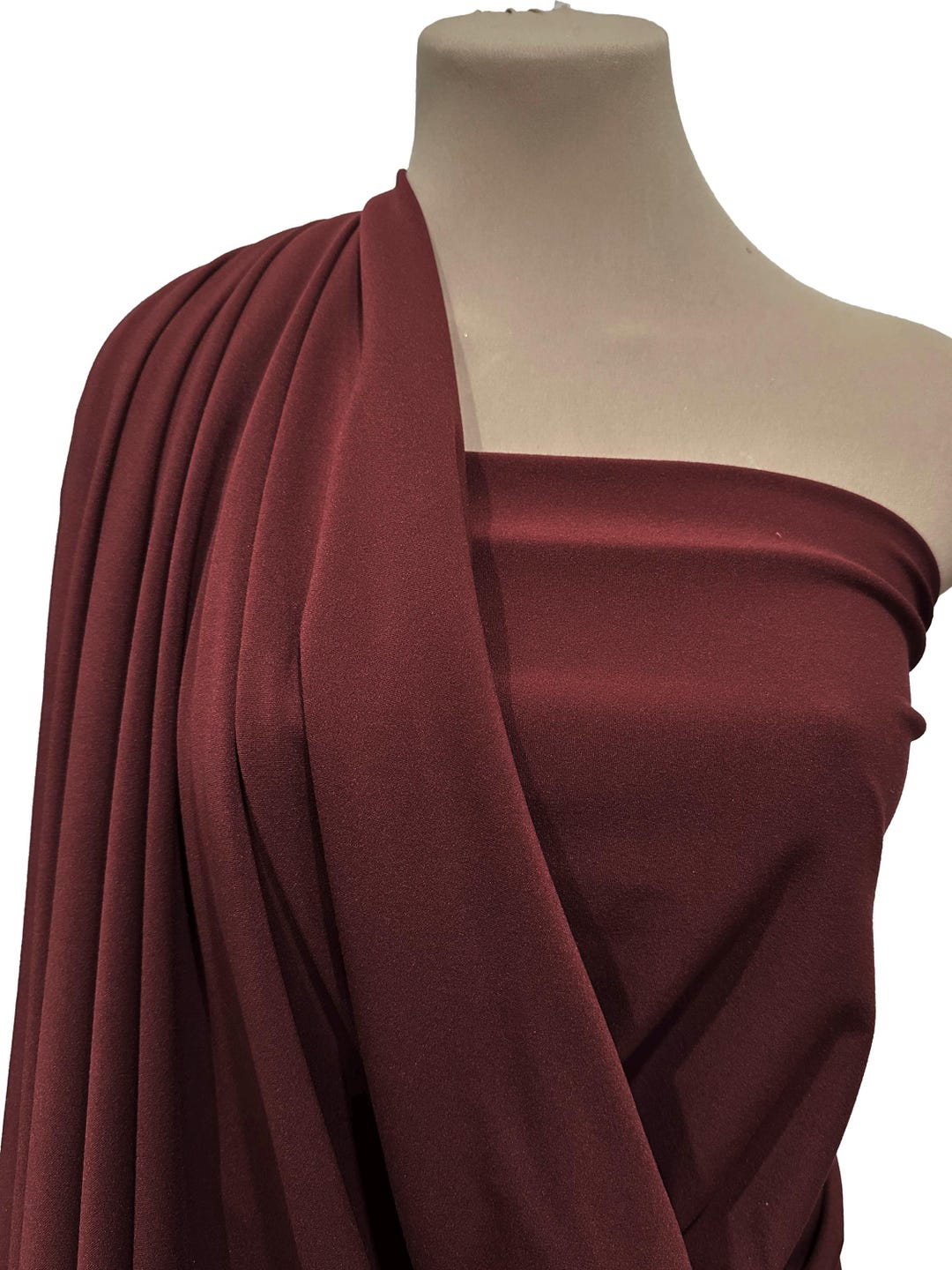 Sportek Matte Tricot Heavy Spandex Fabric Burgundy .. 4 Way Stretch ...