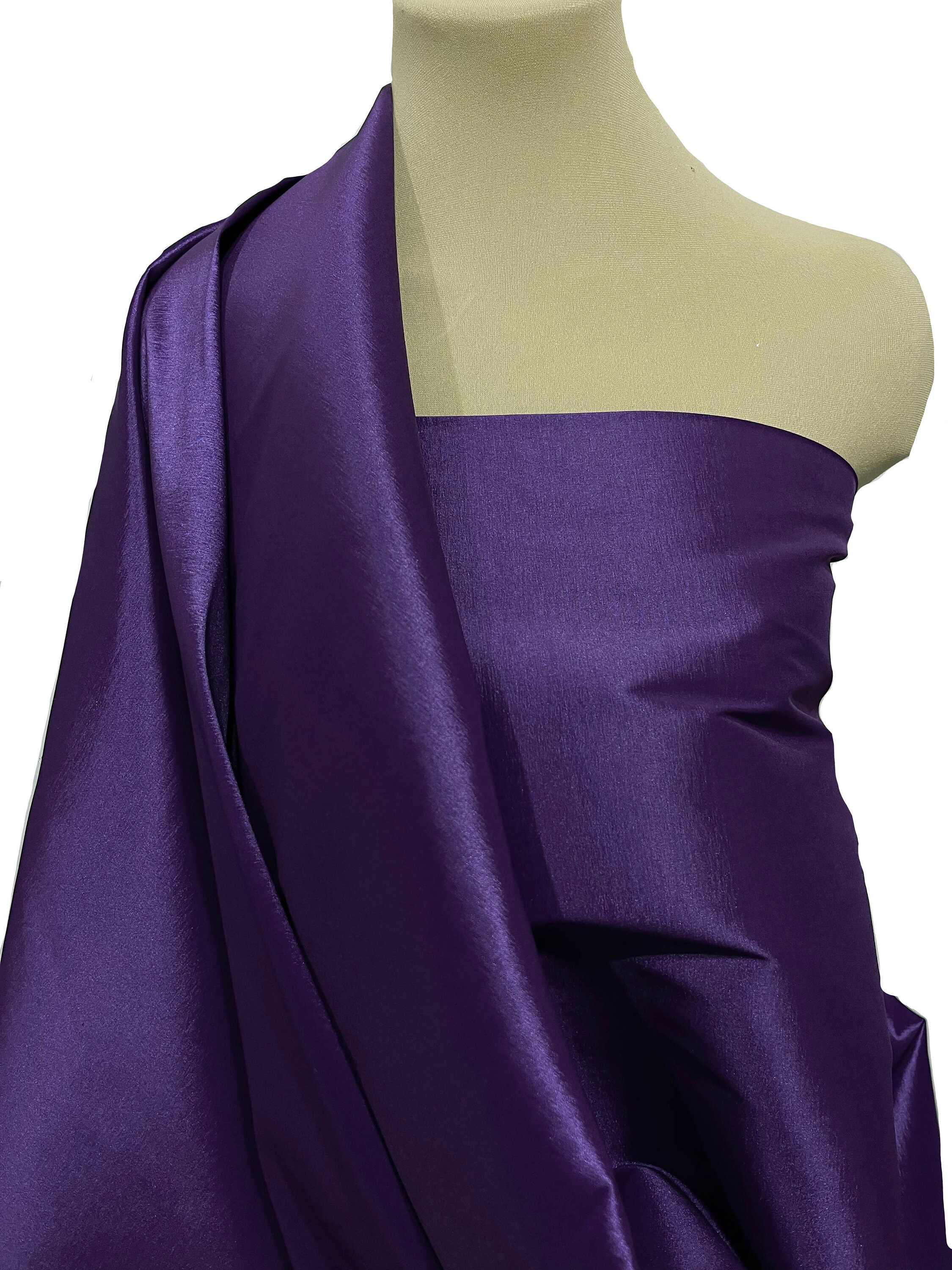 Stretch Taffeta Purple 657 58 Sold by the Yard Wedding | Etsy