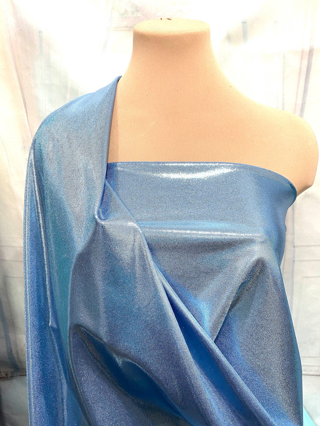 Mystique Spandex Light Blue/baby Blue .. Dance ..skate... Gymnastics ...