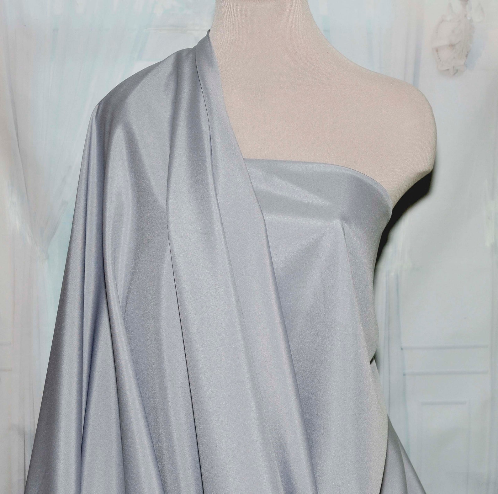 Pongee Polyester Lining Fabric Charcoal Grey .. 60 ... - Etsy