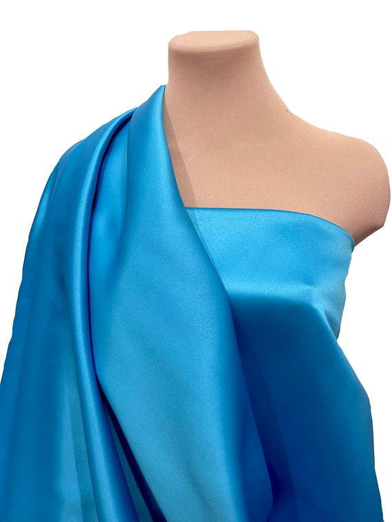 Heavy Matte Satin..sapphire Blue 60 Wide.. Poly... | Etsy