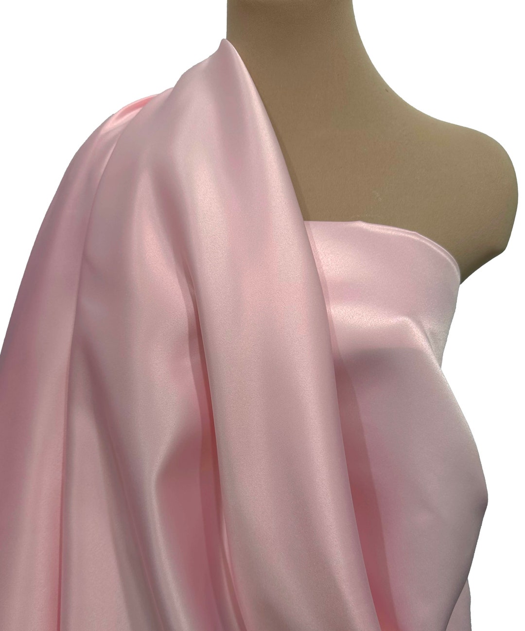 Duchess Satin Fabric 60" Pink/d 1157 .. Bridal, Formal, Pageant, Suits ...