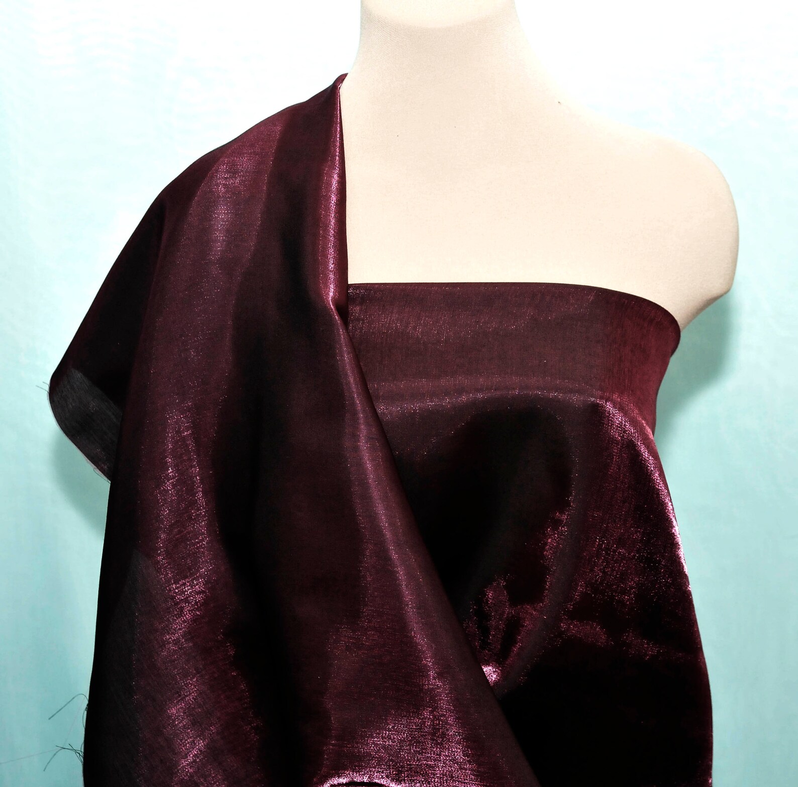 Shimmer Satin Fabric Lipstick Pink 1 YD Bridal Drapery. - Etsy