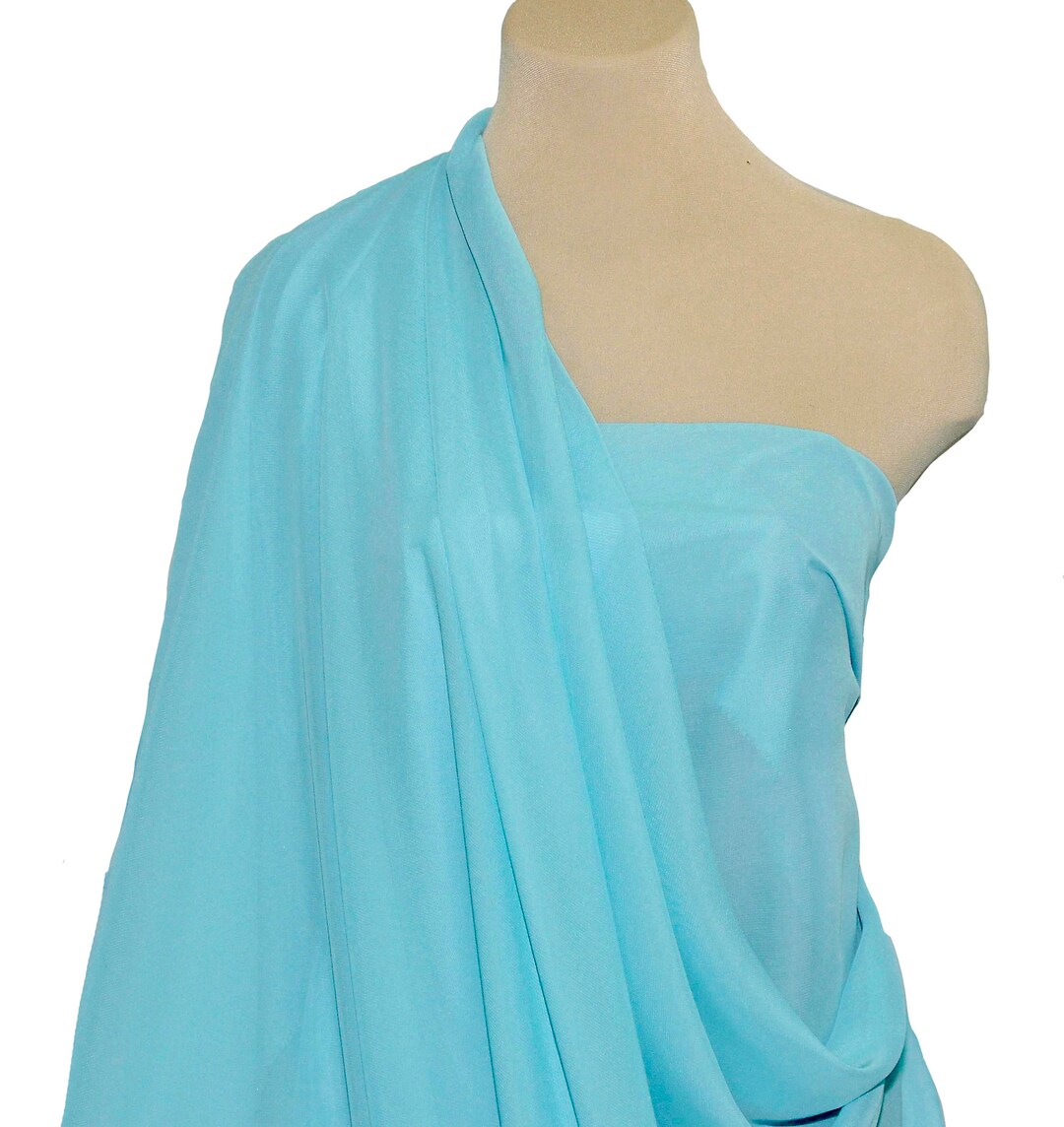 Hi-multi Chiffon Fabric Turquoise /L 2040...60" Wide Sold by the Yard ...