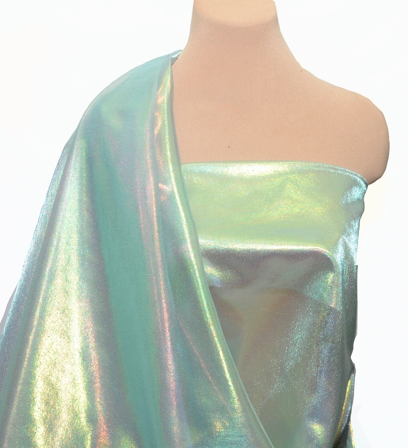 Sheer Pearlized Lame Fabric Aqua ..44 Inches... Sold by the - Etsy
