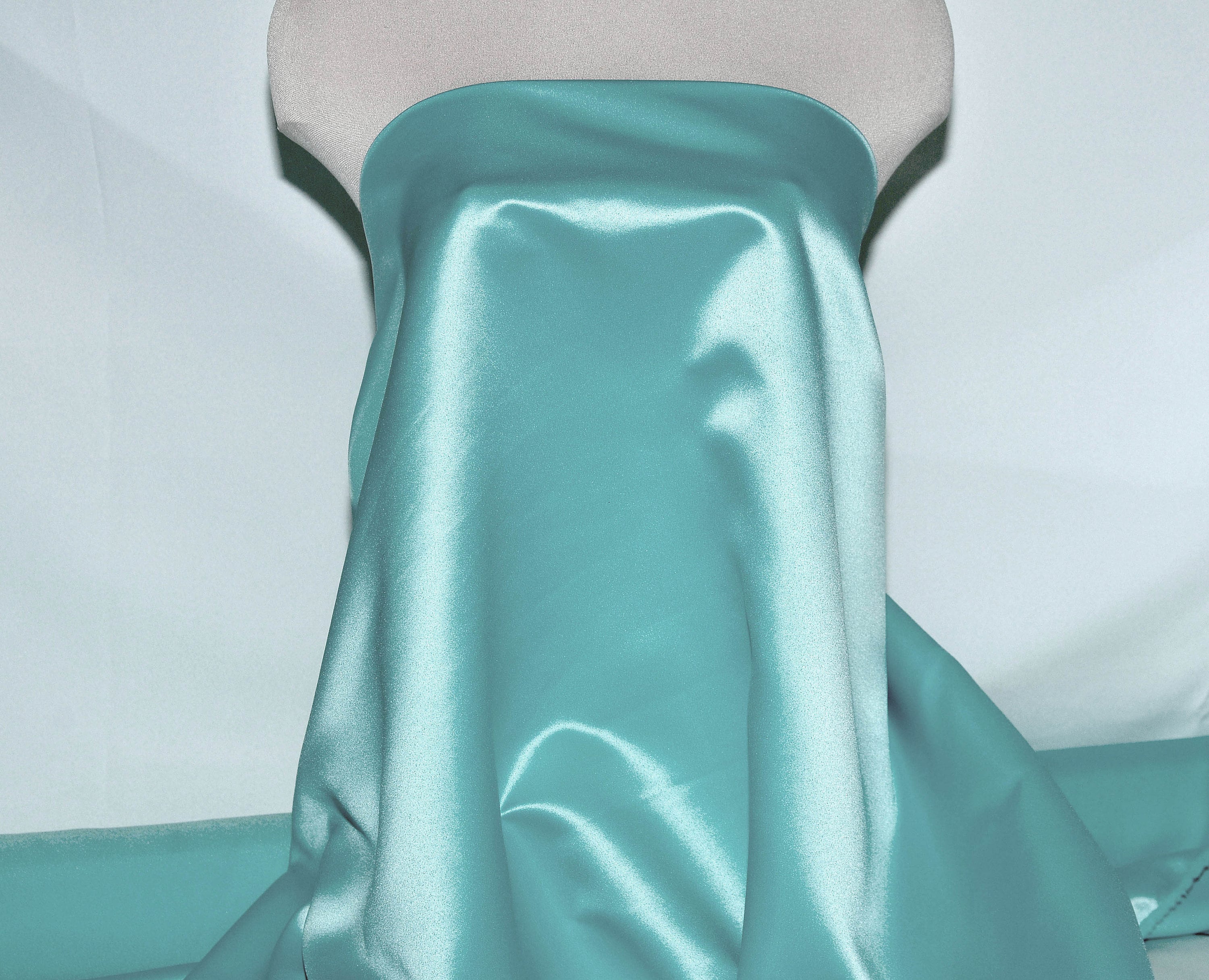 Duchess Satin Fabric 60 Wide Sea Blue Green Turquoise | Etsy