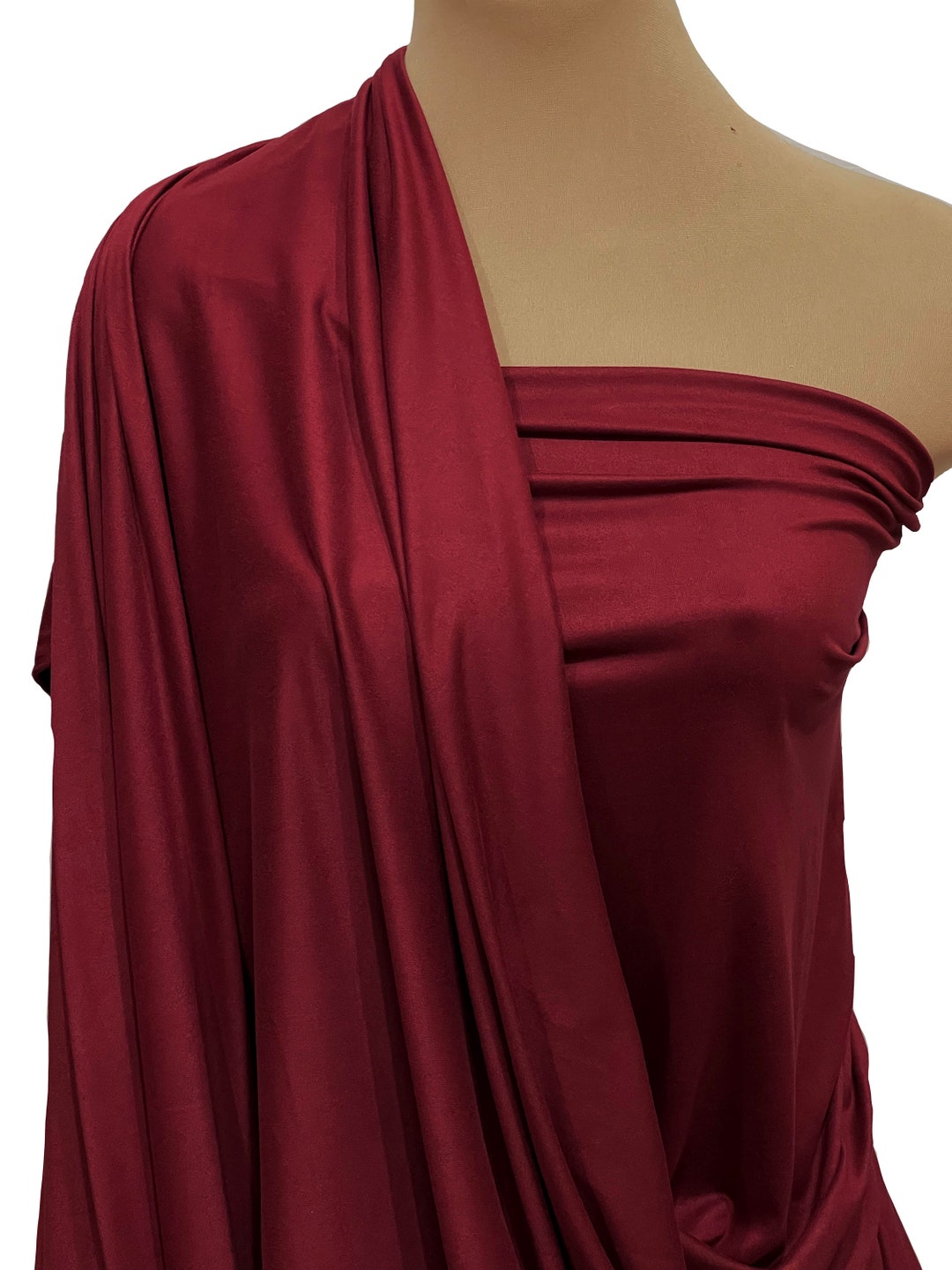 ITY Double Side Brushed Poly/spandex Fabric 4 Way Stretch Jersey Knit ...