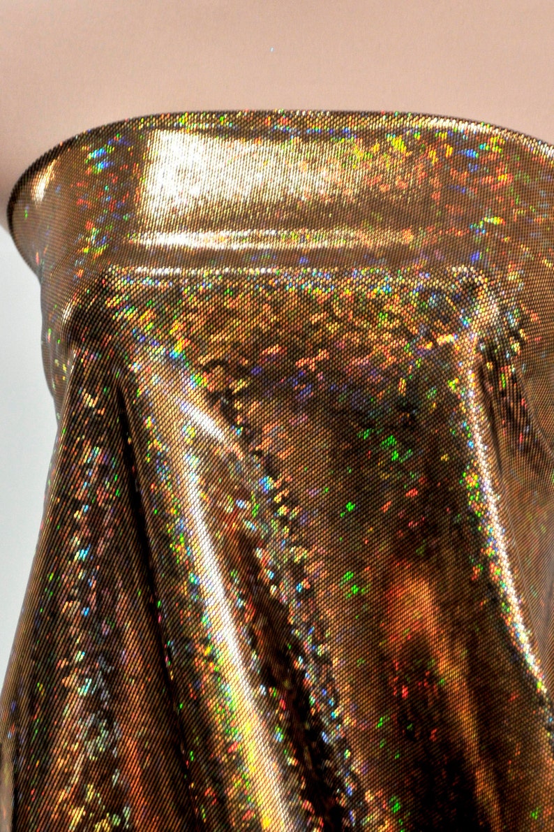Shattered Glass Hologram Spandex Black/silver Fabric - Etsy