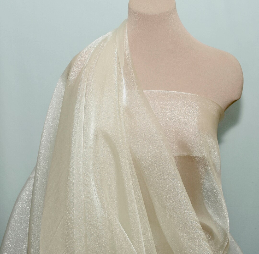 Crystal Organza / Organdy 100% Polyester Sheer Fabric, 115/116 Inches ...