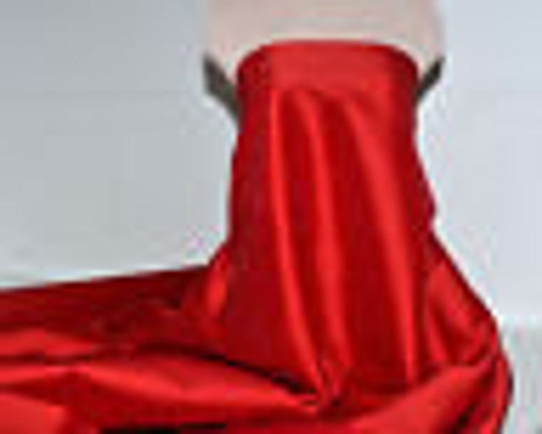 Stretch Shantung Red 58" Sold by the Yard Wedding, Weastern Shirts ...