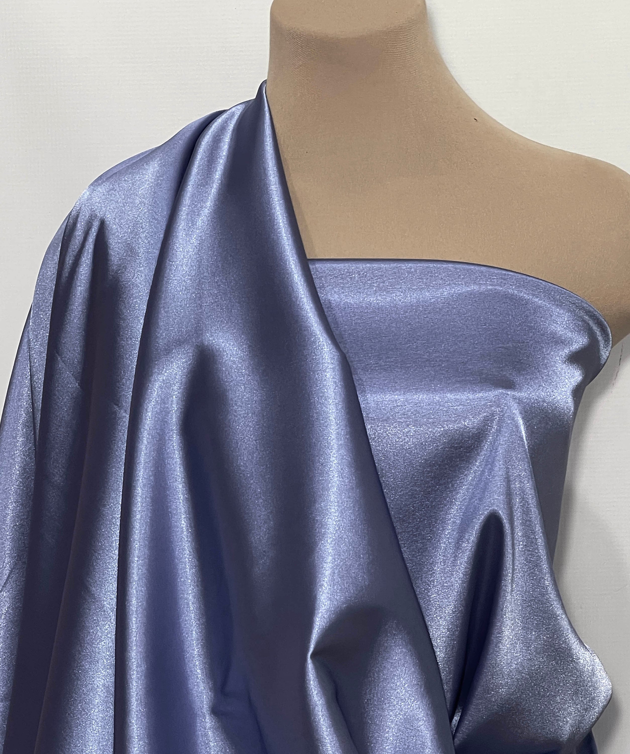Stretch Satin Matte Periwinkle Fabric 58 Wide...bridal - Etsy UK