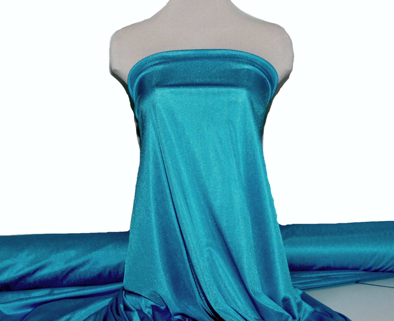 Nylon Tricot Stretch Fabric 40 Denier. Turquoise . . Lingerie - Etsy