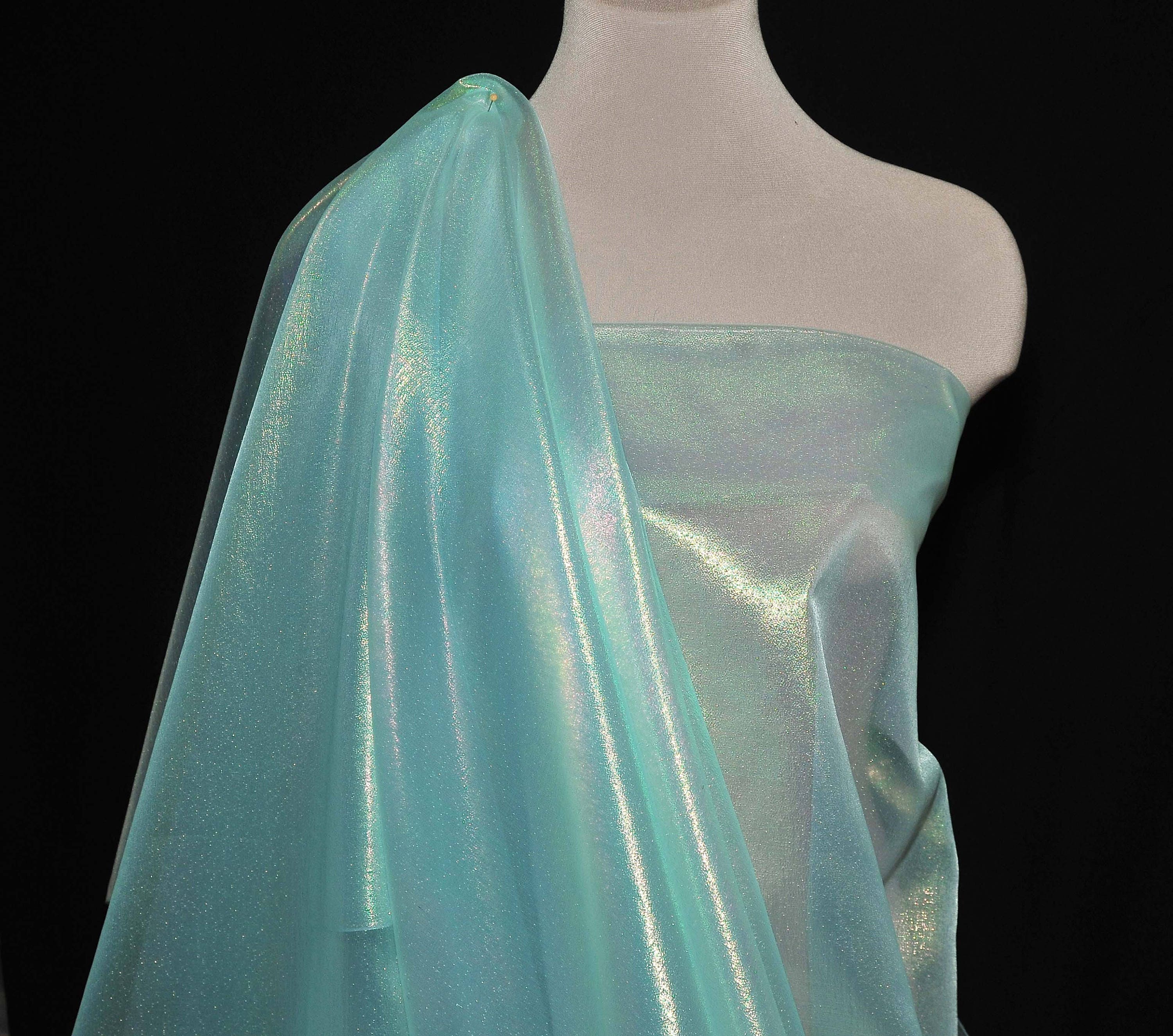 Sheer Pearlized Lame Fabric SEA BREEZE ..44 Inches... Sold by | Etsy