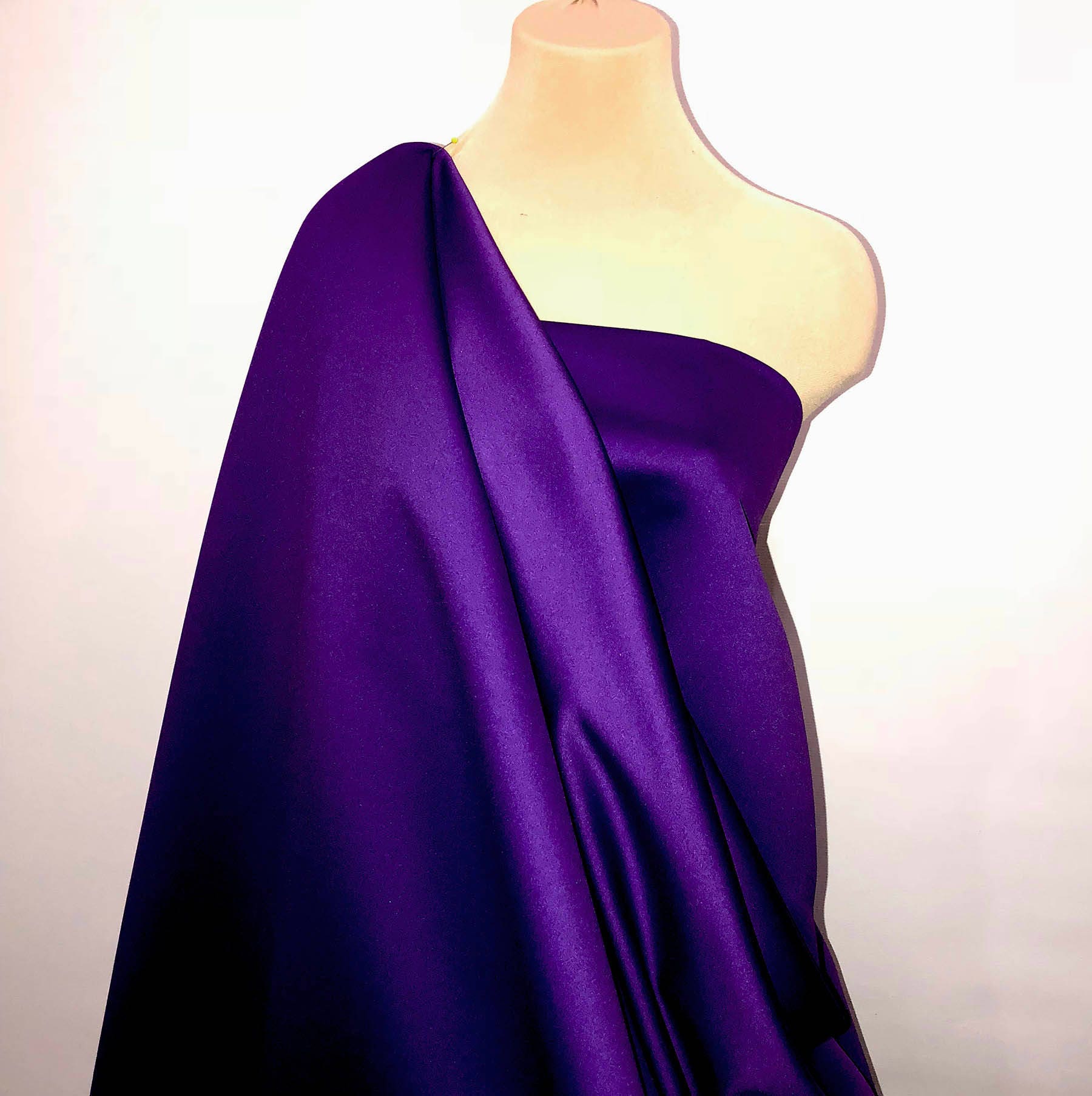 Heavy Matte Satin..violet 60 Wide.. Poly... Bridal | Etsy