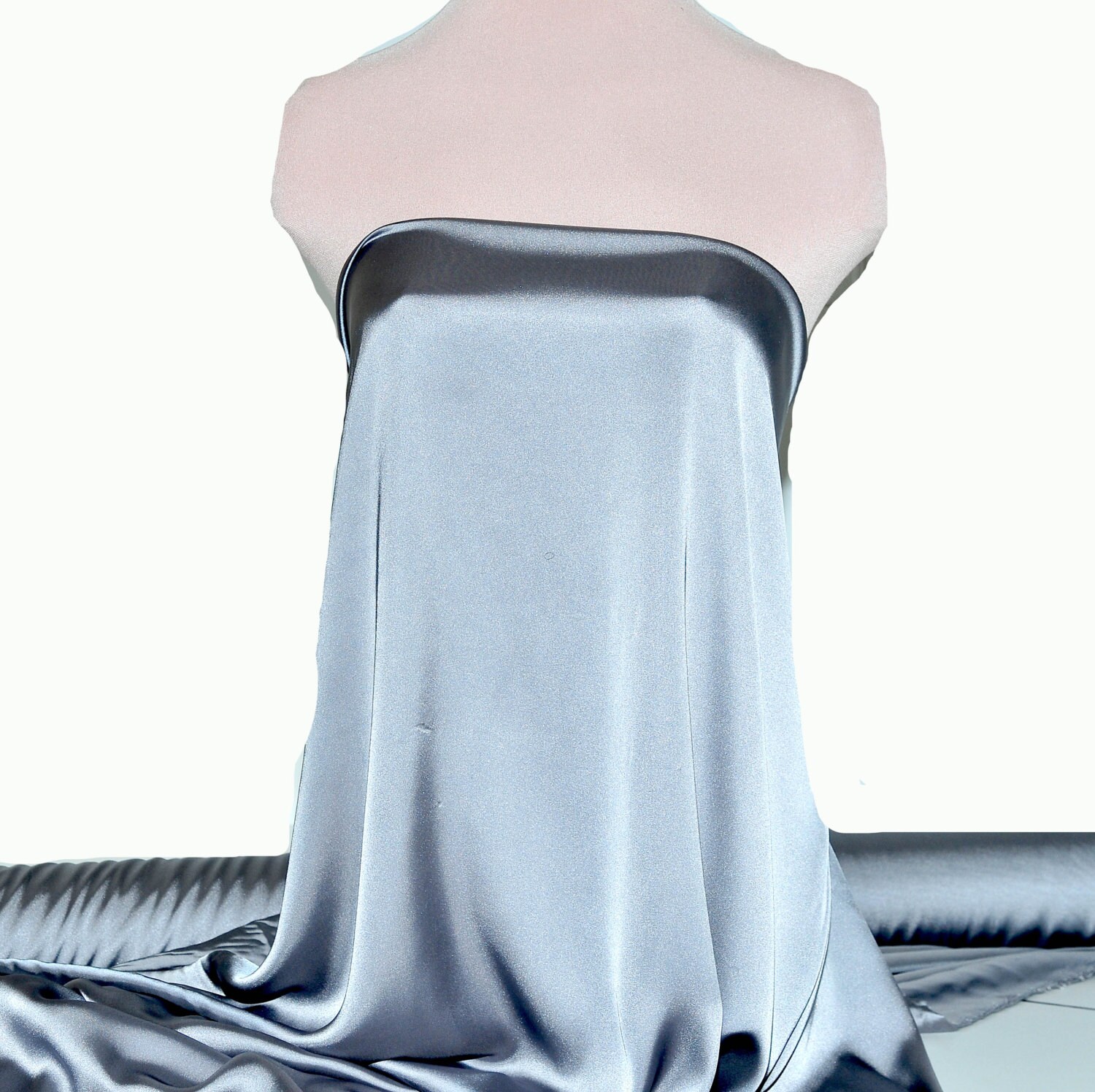 Satin Chiffon Fabric Jade Light Weight Semi Sheer Dull Silky - Etsy